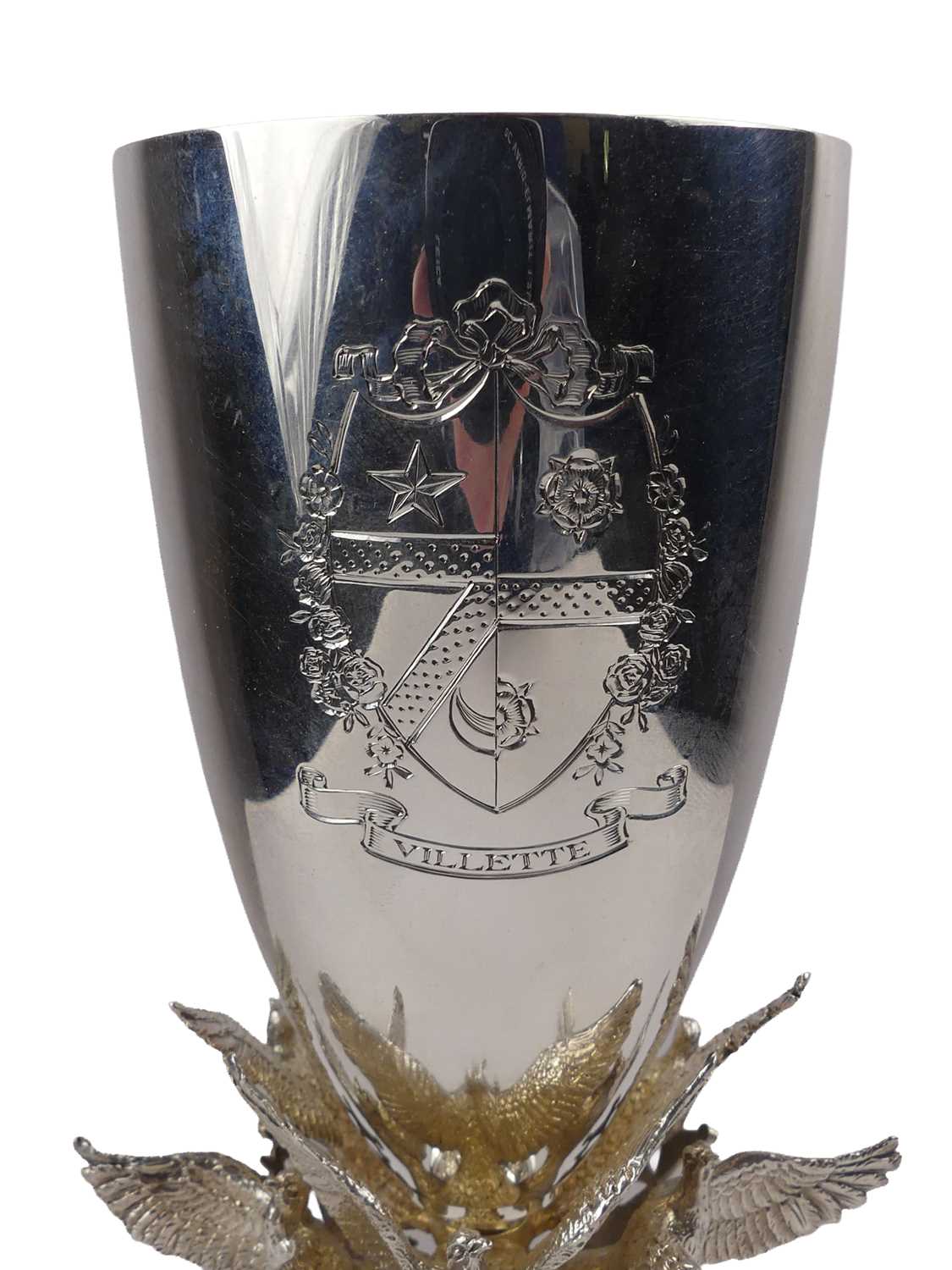 Lot 323 - Commemorative Silver Goblet.