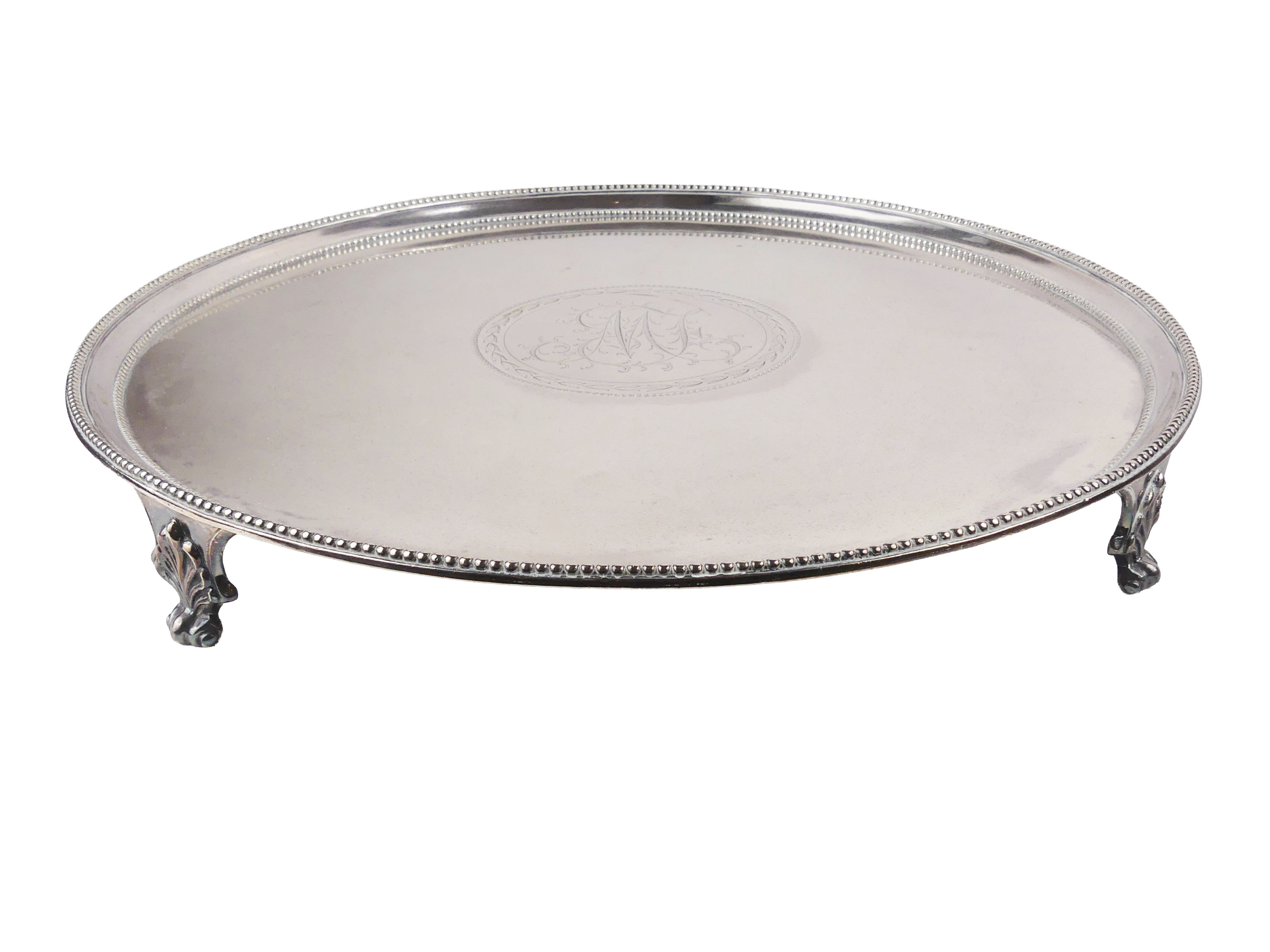 Lot 314 - Circular Salver.