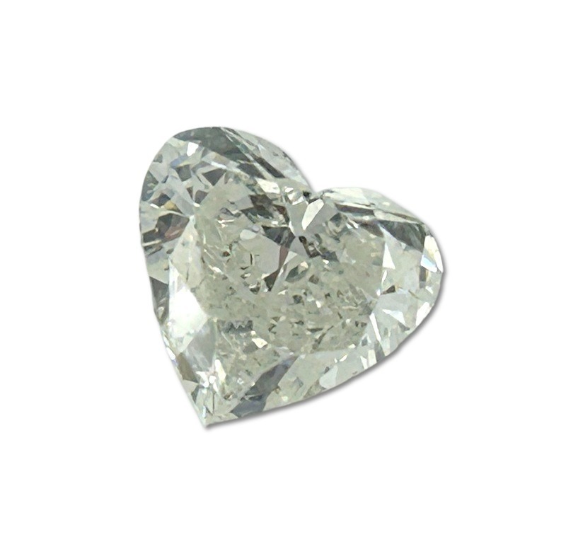 Lot 235 - Unset Heart Shaped Diamond.